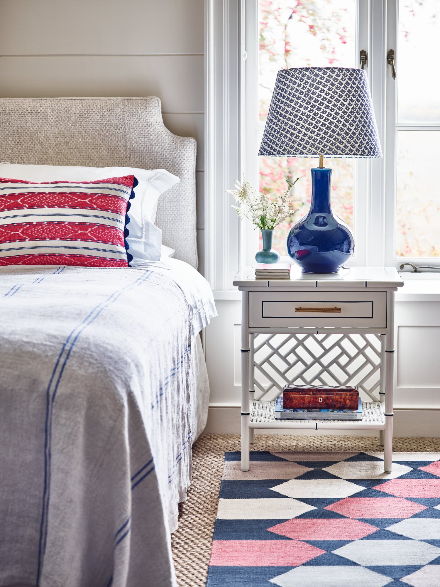 Trellis Bedside Table - Single Shelf – Charles Orchard