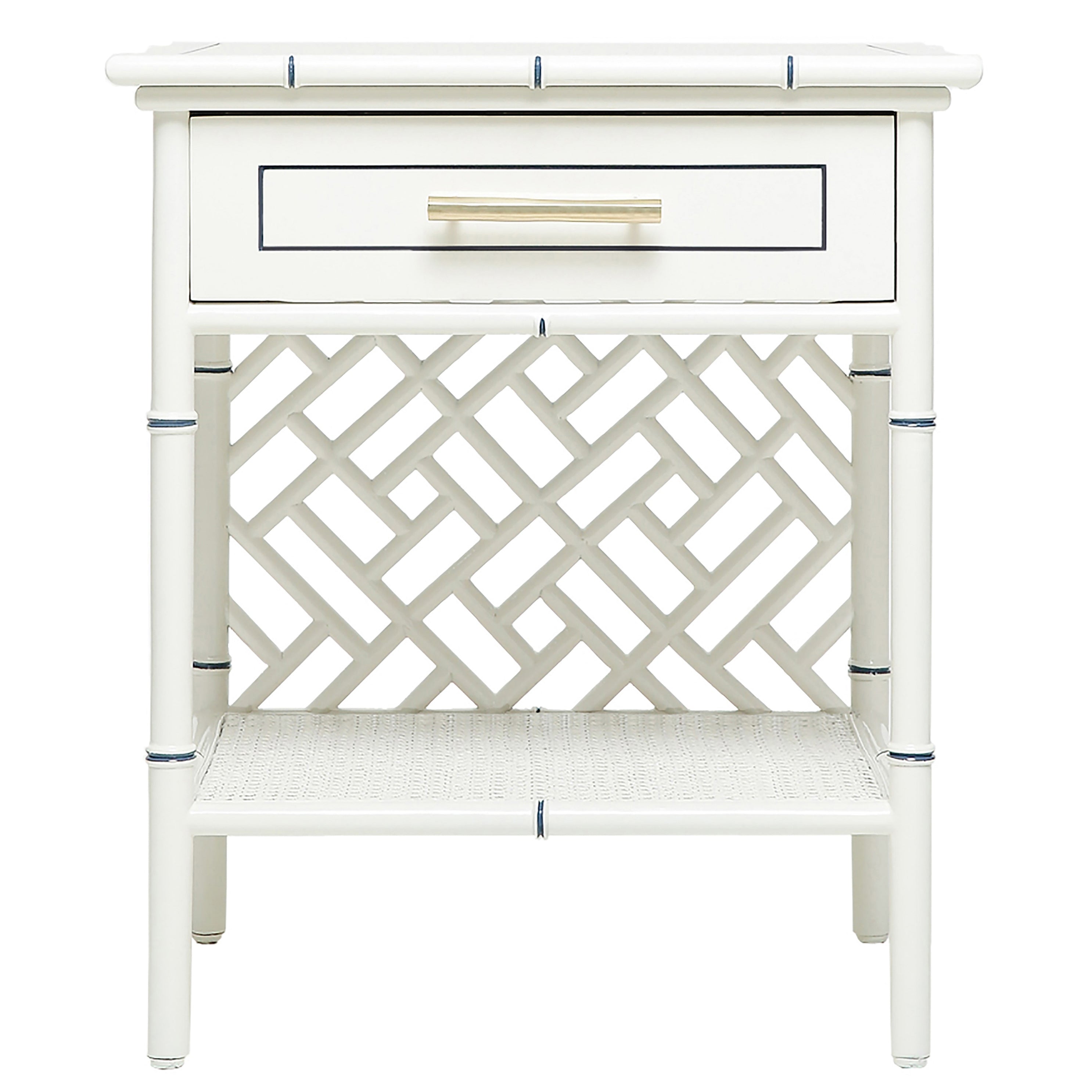 Trellis Bedside Table - Single Shelf – Charles Orchard