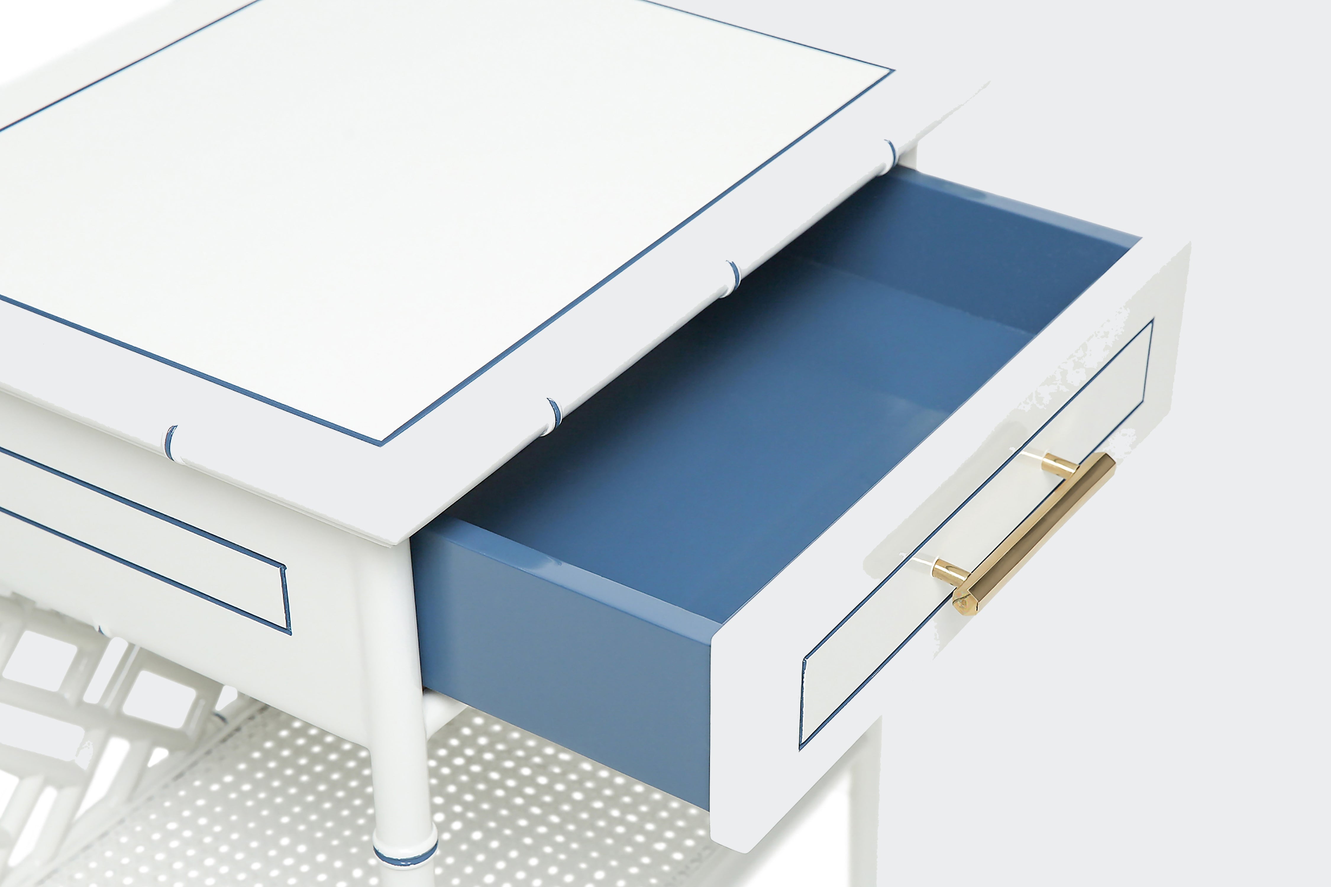 Trellis Side Table - Single Shelf – Charles Orchard