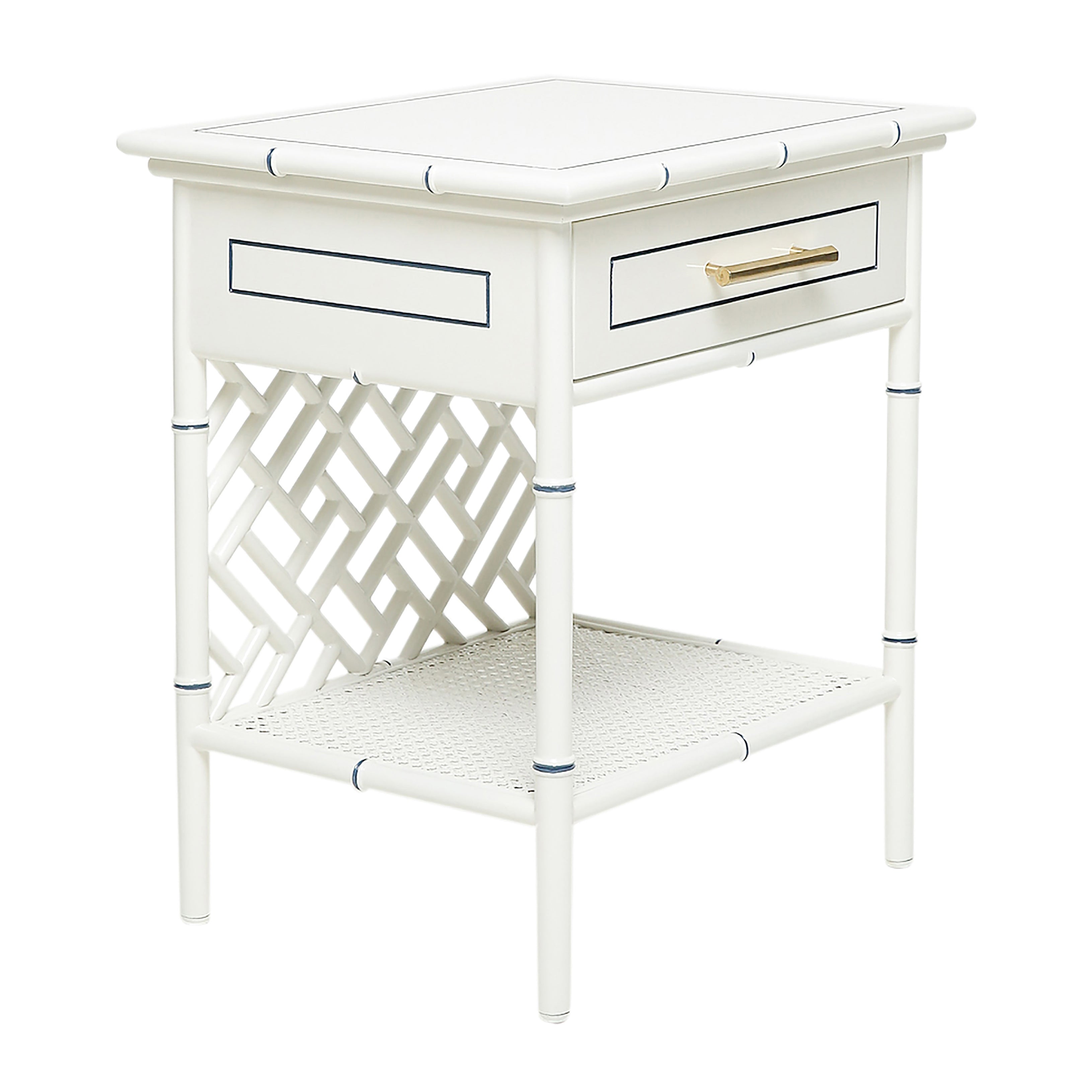 Trellis Side Table - Single Shelf – Charles Orchard